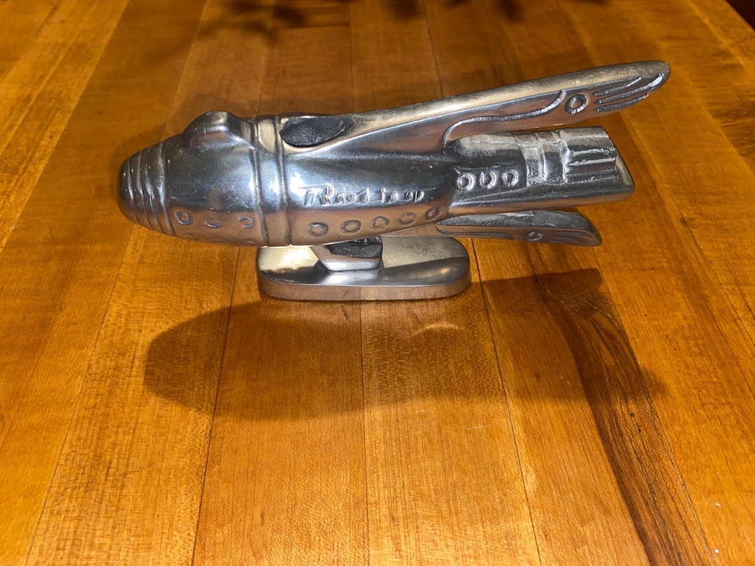 Vintage Retro Rocket Ship Desk Decor - Etsy