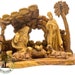 Olive Wood Nativity Scene Carved Inside a Cave, Cave Olive Wood ...