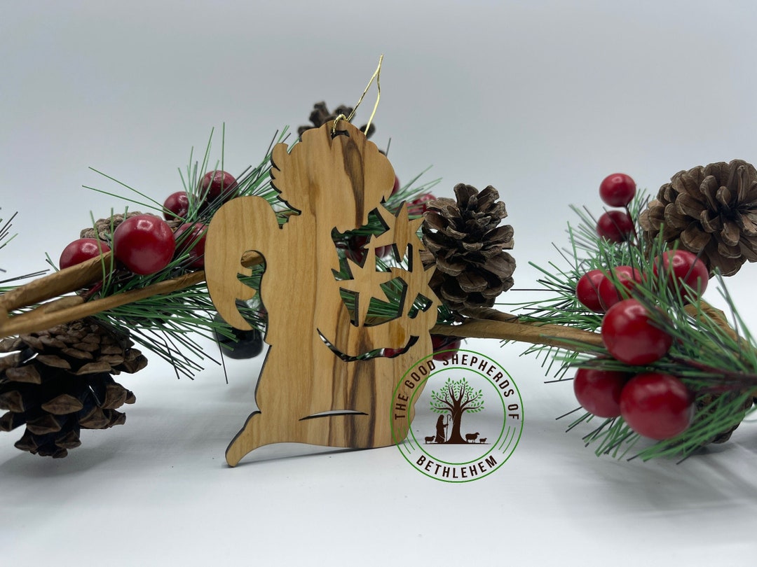 Olive Wood Angel Ornament Angel Wooden Christmas Tree - Etsy