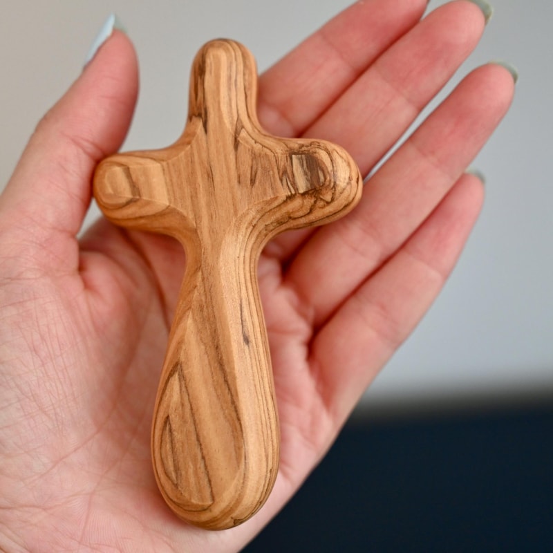 Hand Held Prayer Cross - Etsy