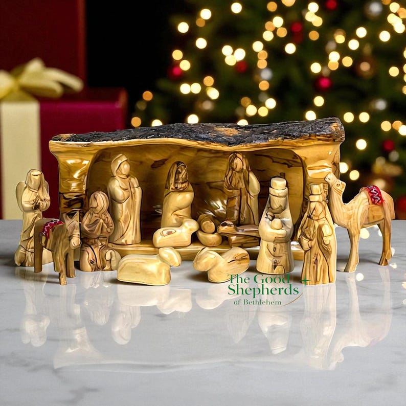Build Your Own Olive Wood Nativity Scene | Handmade in Holy Land ...