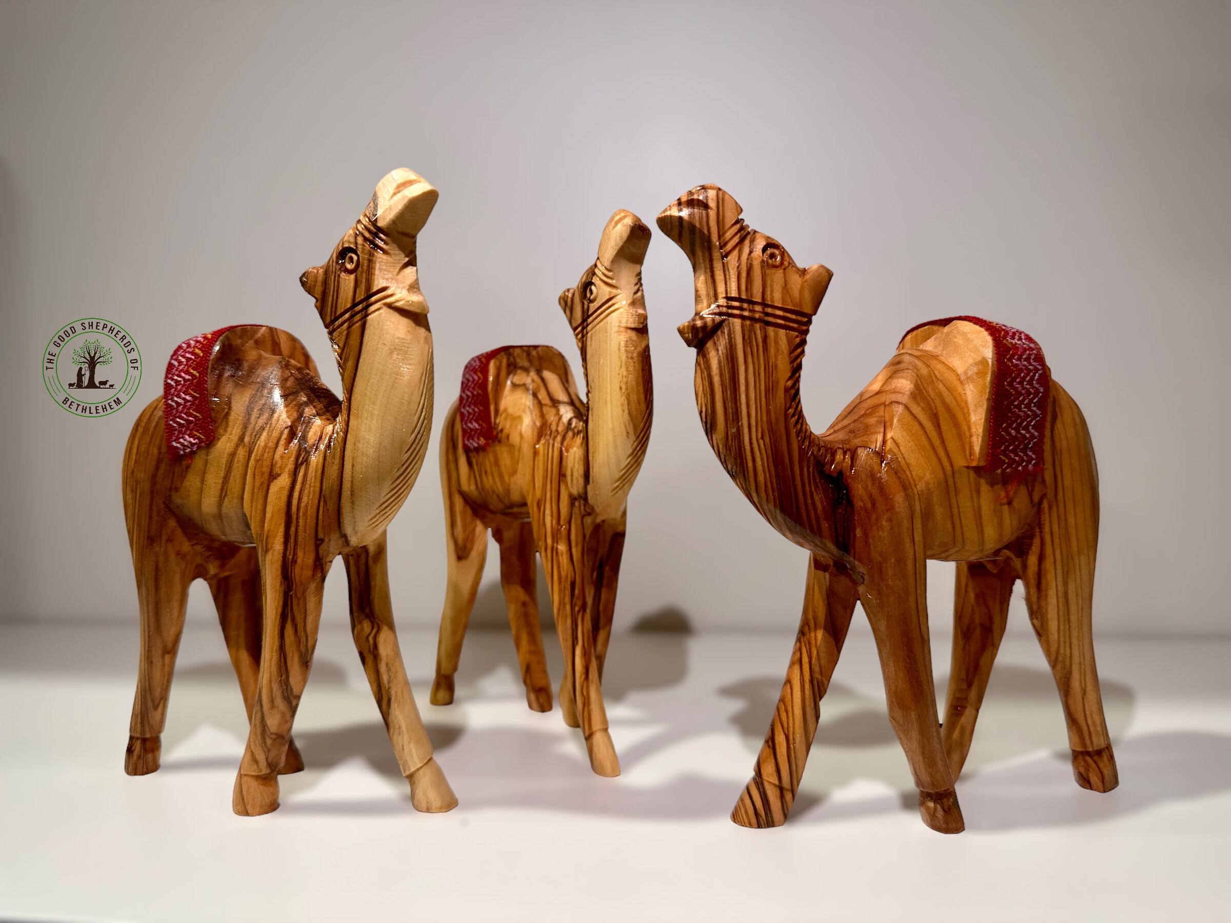 Olive Wood Camels Hand Carved Olive Wood Camels Made in - Etsy