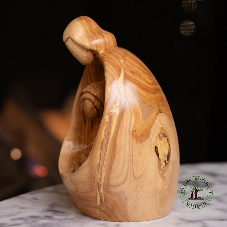 Olive Wood Holy Family, Wooden Holy Family Nativity Scene, Holy Family ...