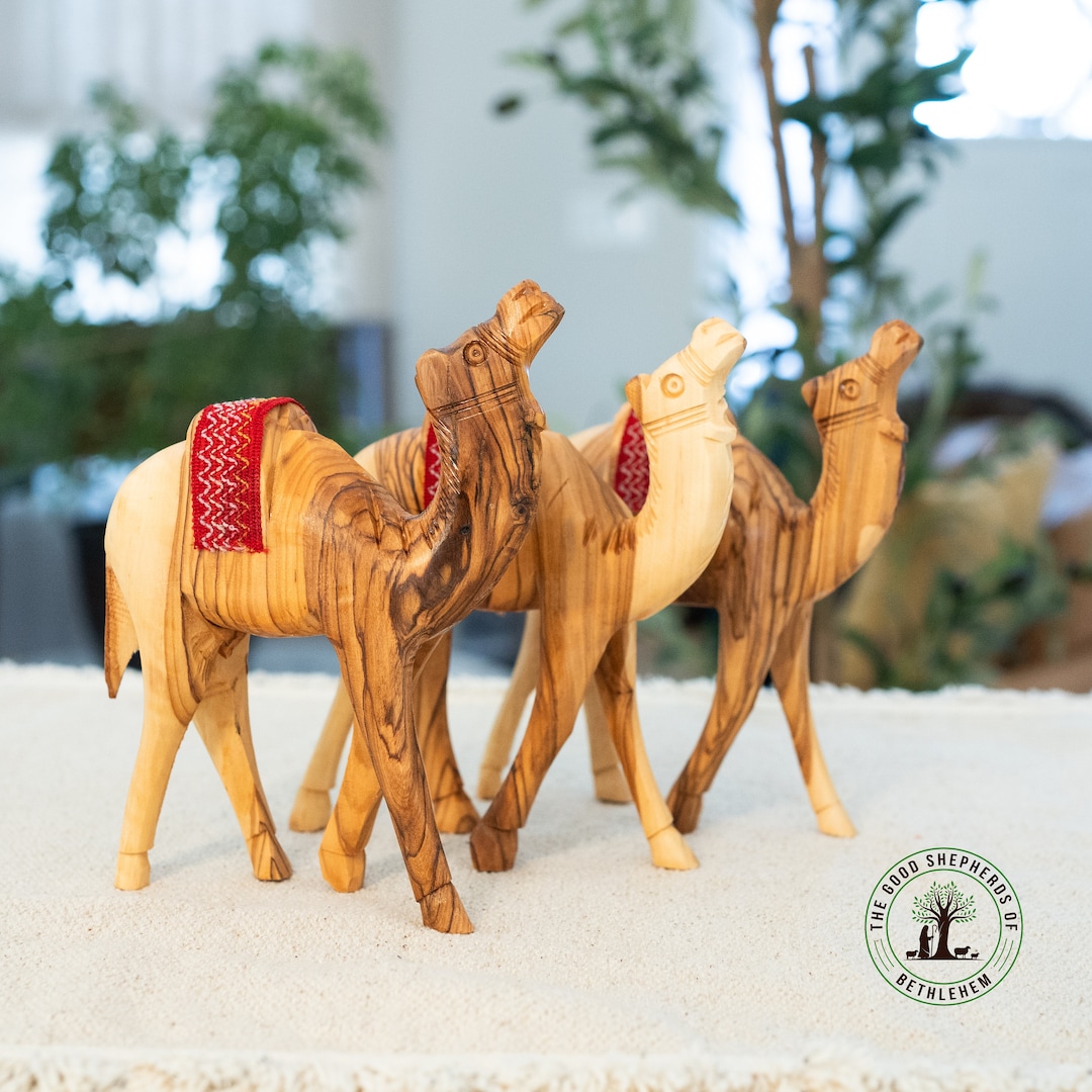 Olive Wood Camels, Hand Carved Olive Wood Camels Made in Bethlehem, the ...
