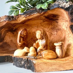 Unique One of a Kind Nativity Scene, Olive Wood Nativity Scene ...