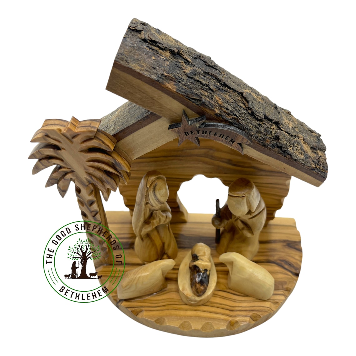 Olive Wood Nativity Scene, Christmas Nativity Scene Handmade in the ...