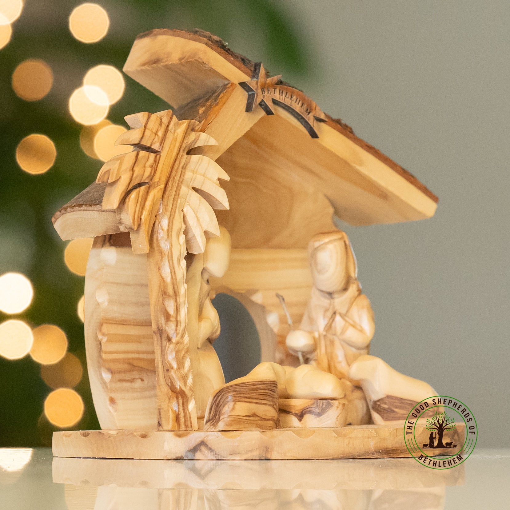 Olive Wood Nativity Scene, Nativity Set Handmade in the Holy Land ...