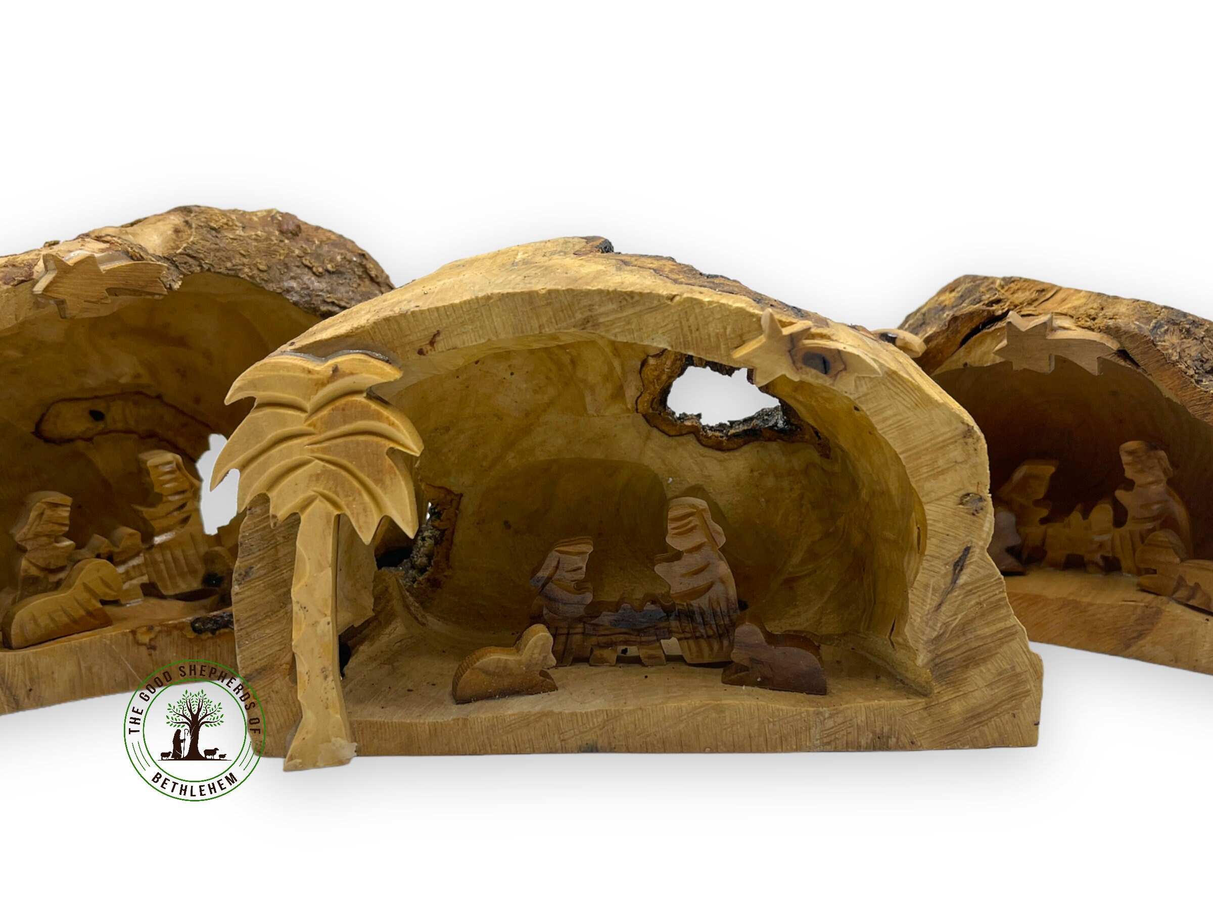 Olive Wood Nativity Cave Christmas Nativity Nativity Scene - Etsy