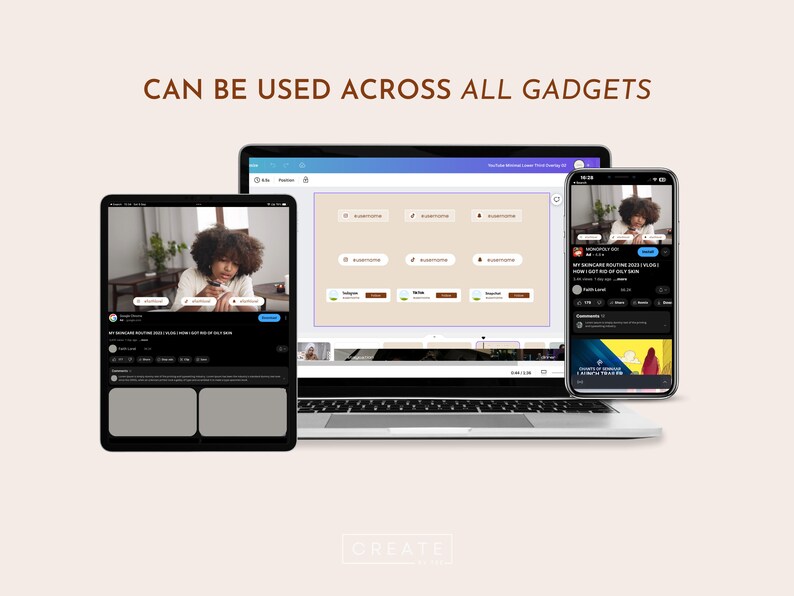 Youtube Lower Thirds L Editable Lower Third Button L Editable Canva ...
