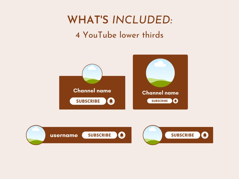 Youtube Lower Thirds L Editable Lower Third Button L Editable Canva ...