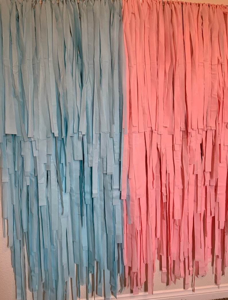 Fringe Gender Reveal Backdrop - Etsy