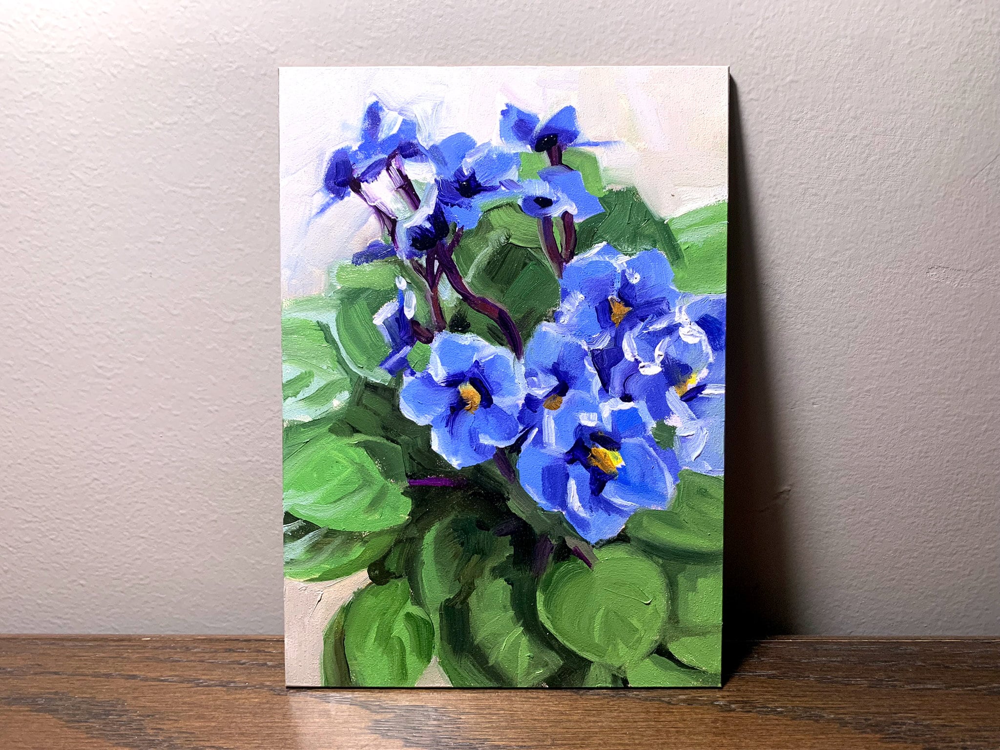 African Violet Painting