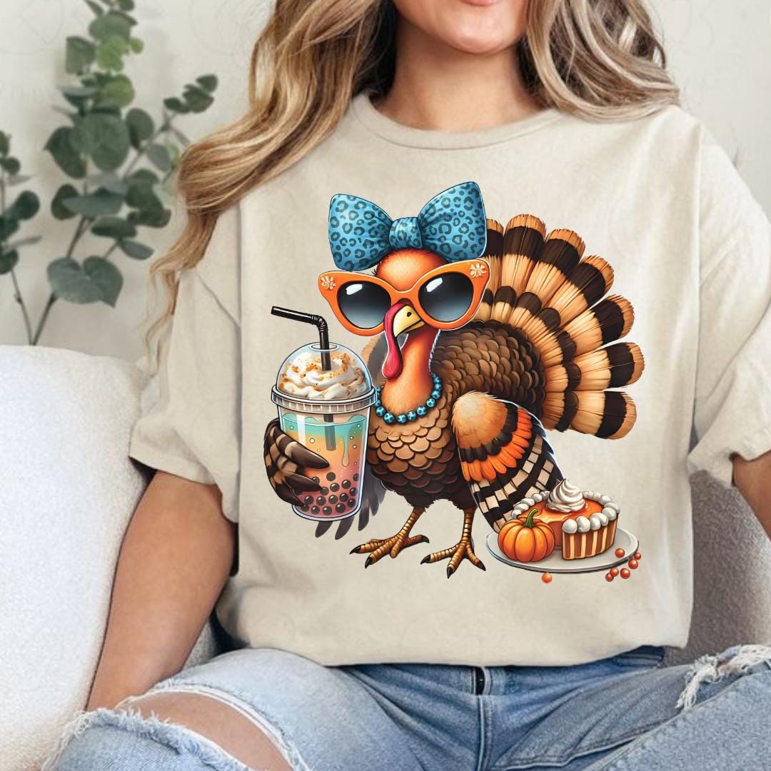 Thankful Chic Turkey PNG SVG | Boujee Glam Leopard Print | Glam ...
