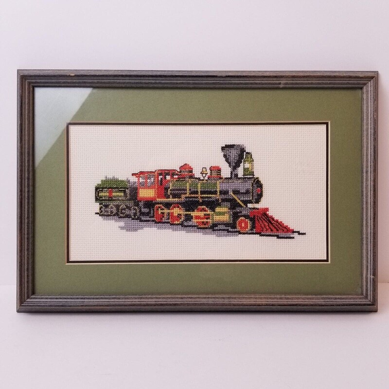 Train Engine Cross Stitch - Etsy