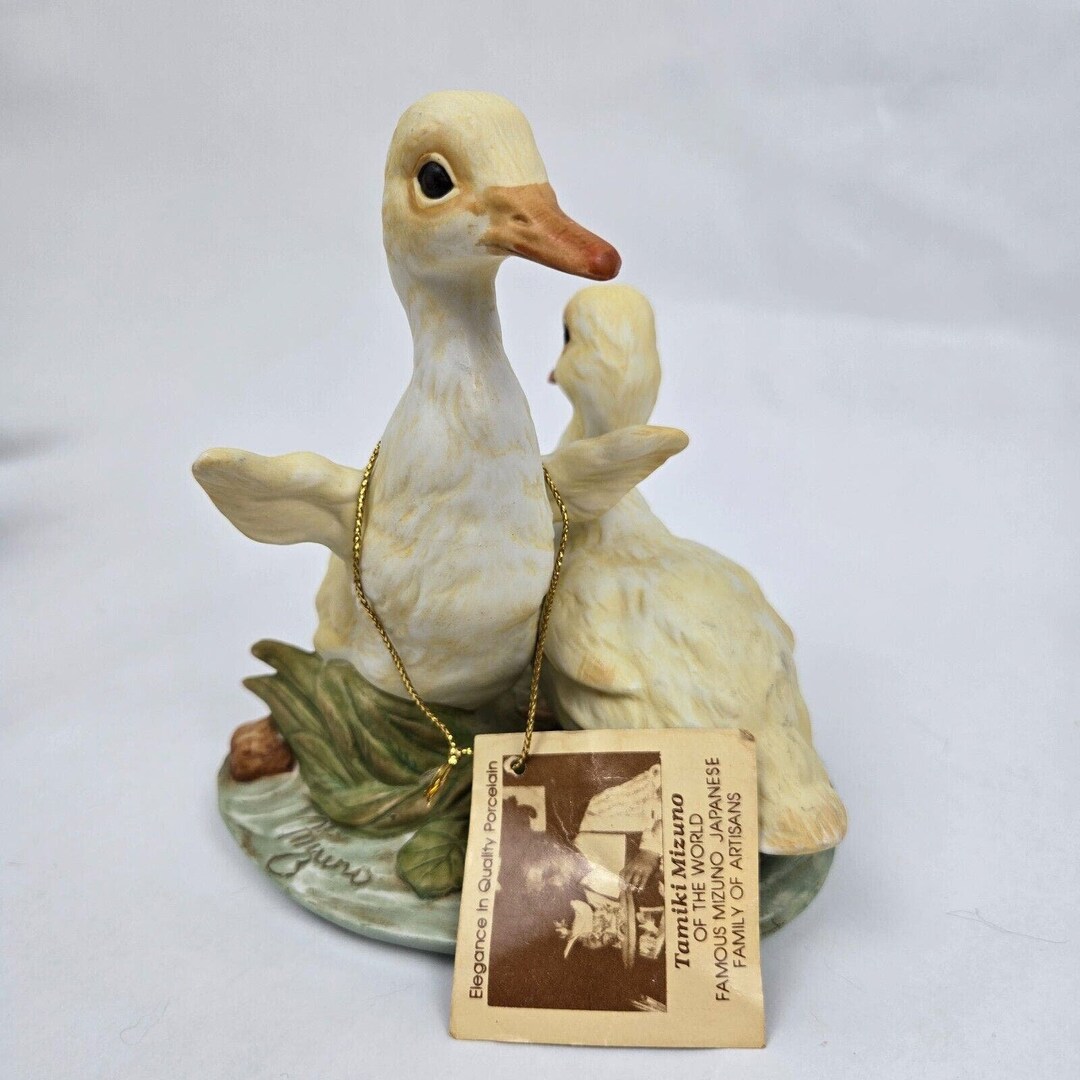 Homco Baby Ducks Ducklings Figurine Vtg 1982 Masterpiece Porcelain Home ...