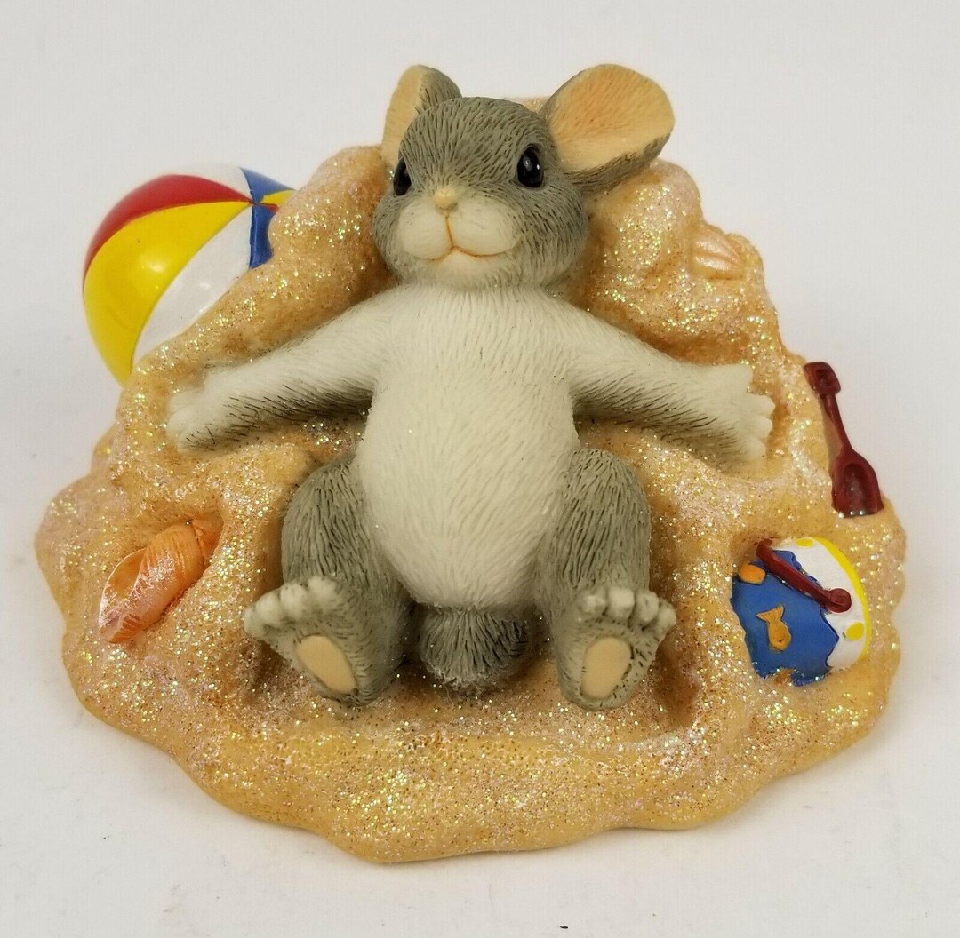 Charming Tails Binky's Sand Castle Collectible Fitz and Floyd Figurine ...