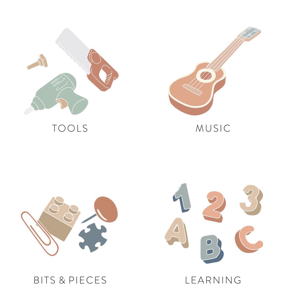 PRINTED Toy Organization Storage Label, Toy Labels, Daycare ...