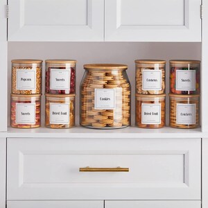 Printed Minimalist Pantry Labels, Kitchen Labels, Labels for Pantry ...