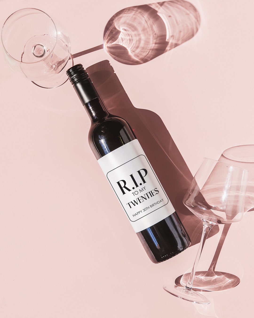 RIP to My Thirties, 30th, 40th Funny Birthday Mini Champagne Labels ...