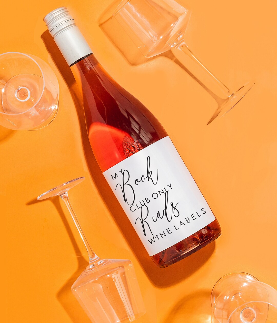 BOOK CLUB LABEL, Funny Book Club Wine Label, Book Club Friend Gift ...