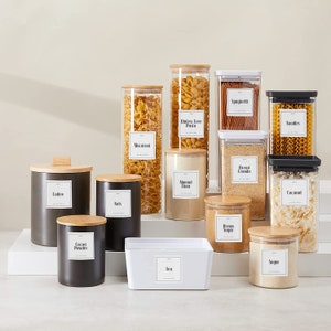 Printed Minimalist Pantry Labels, Kitchen Labels, Labels for Pantry ...