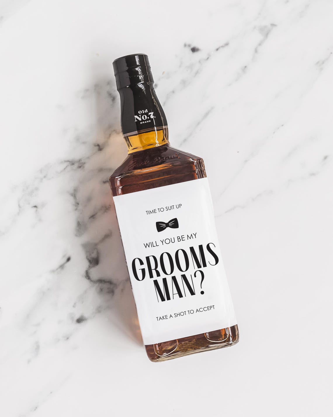 Groomsmen Best Man Proposal Mini Whiskey Label, Best Man Gift, Mini ...