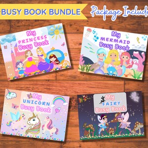 8 Themes PLR/MRR BUSY Book Template - Toddler Busy Book First Quiet ...