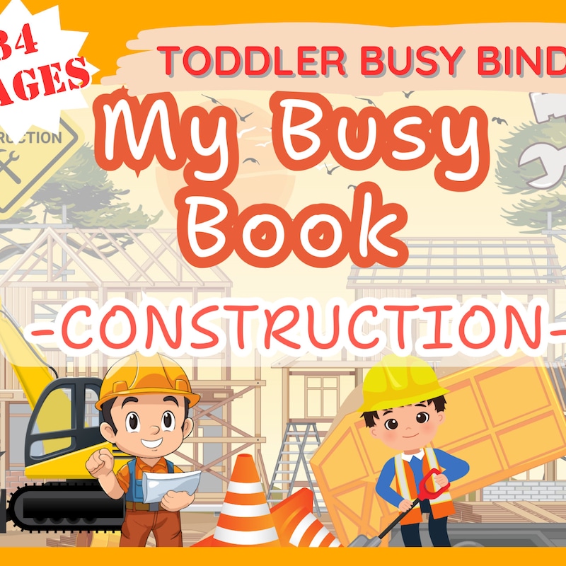 Construction Quiet Book - Etsy