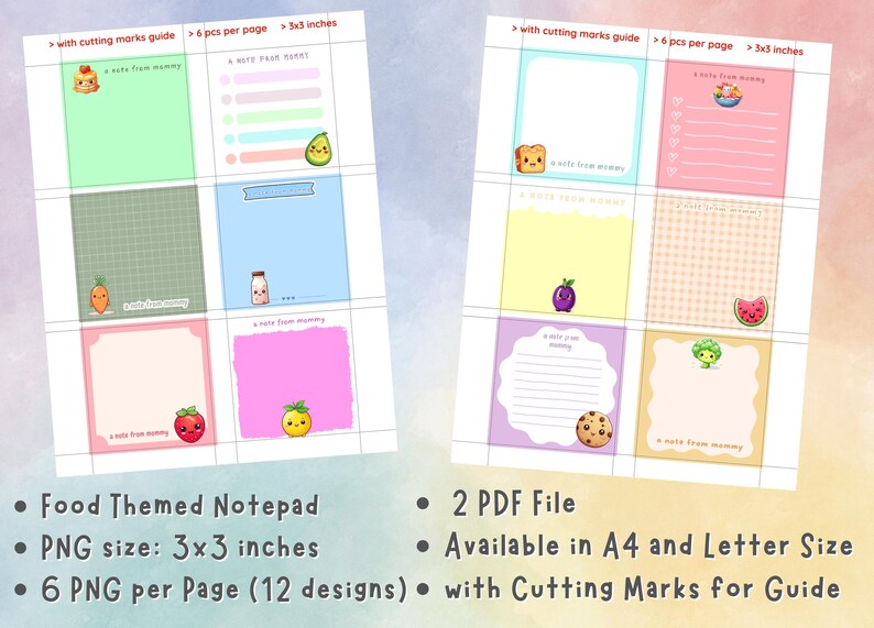 PERSONALIZED NOTEPAD, Template for Kids, Birthday Gift, Printable ...