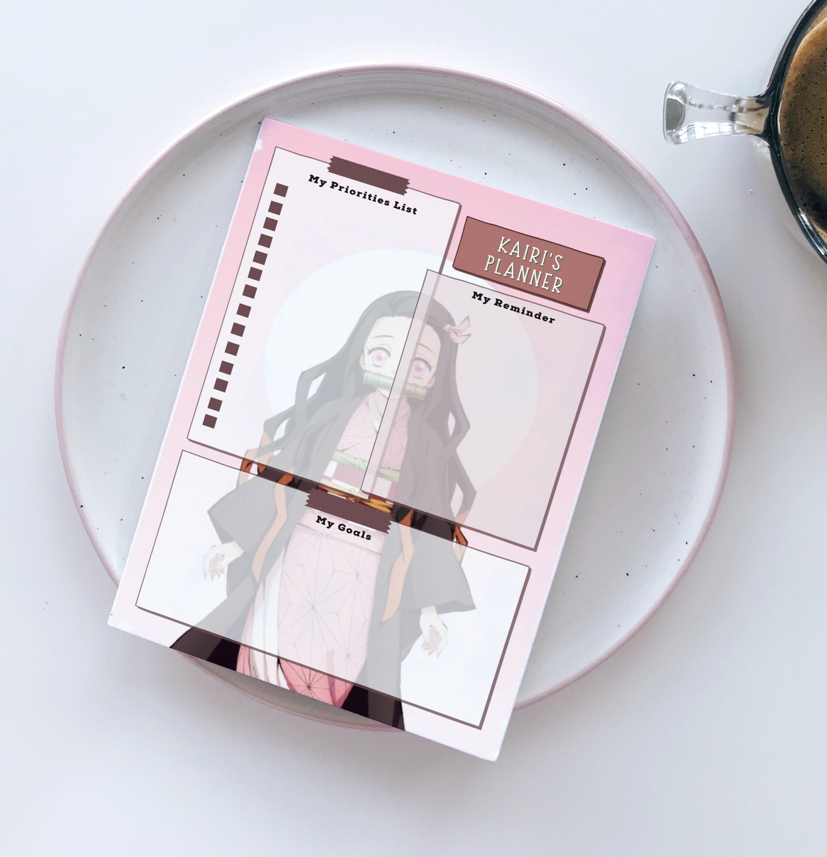 DEMON SLAYER NOTEPAD - Personalized Memopad, Nezuko, Cute Gift, Kawaii ...