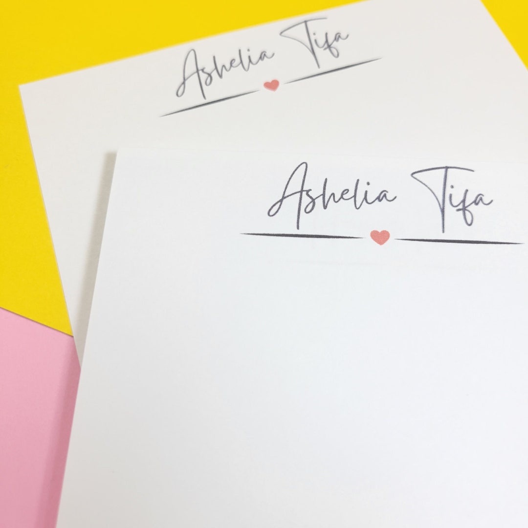 Personalized MEMOPAD / NOTEPAD - Personalized Name / Personalized Gift ...