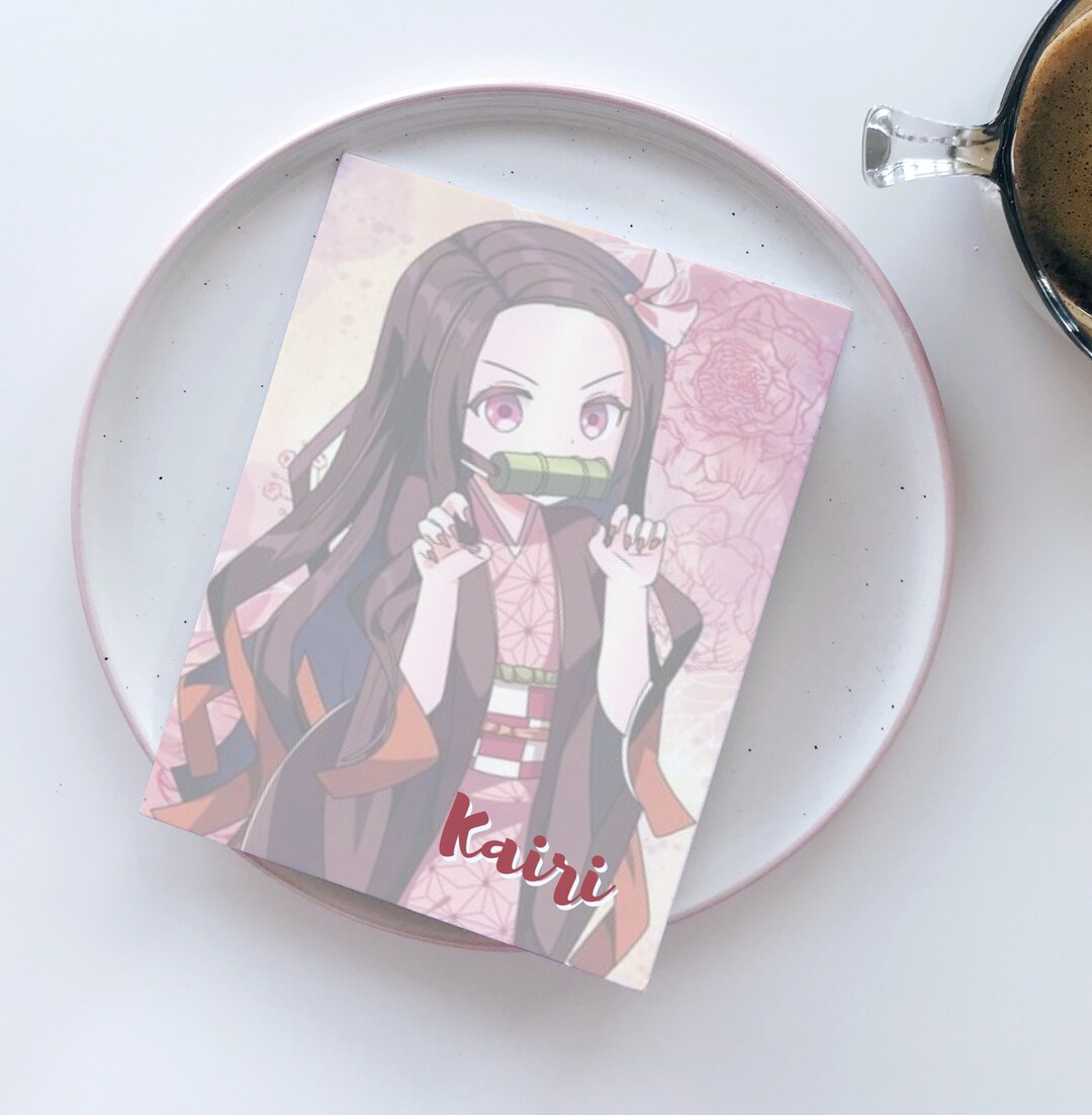 Nezuko DEMON SLAYER NOTEPAD - Personalized Memopad, Cute Gift, Kawaii ...
