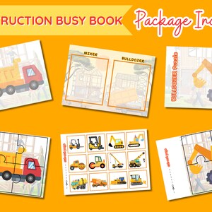 CONSTRUCTION TODDLER Binder Homeschool Toddler Downloadable Busy Book ...