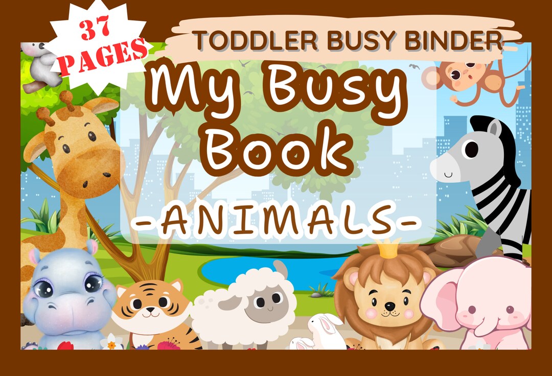 Animals TODDLER LEARNING BINDER - Toddler Printable Busy Book First ...
