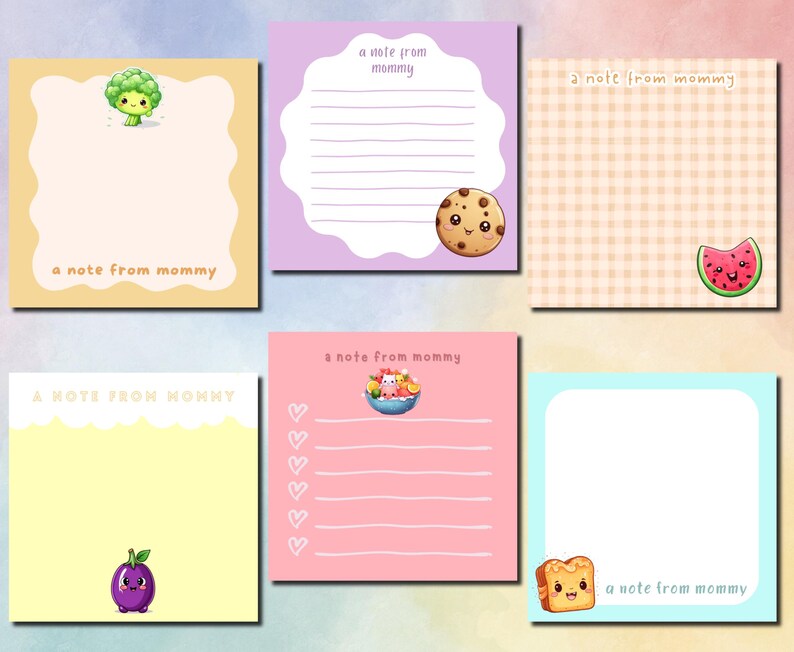 PERSONALIZED MEMOPAD NOTEPAD Template - Reminder Note for Kids ...