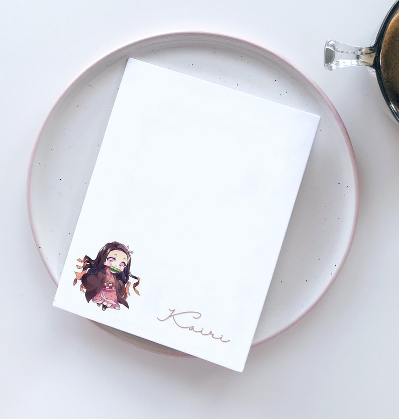 DEMON SLAYER NOTEPAD - Personalized Memopad Souvenir Giveaways Wedding ...
