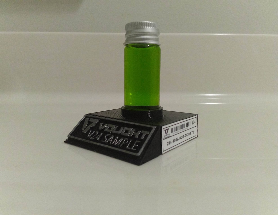 V24 Temp V Vial With Stand Based on Vought Lab Version - Etsy