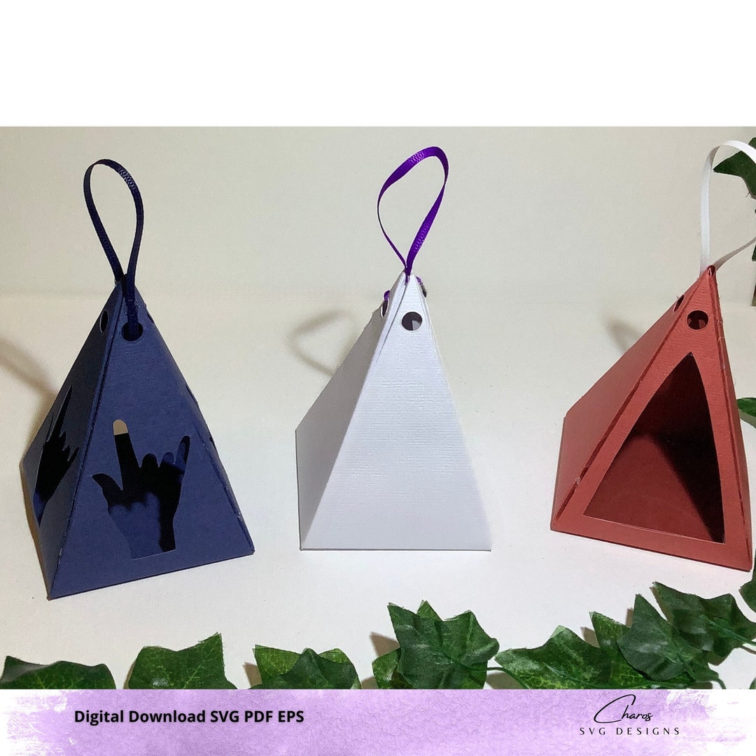 Pyramid Favor/gift Box Template Bundle SVG | Perfect for DIY Crafting ...