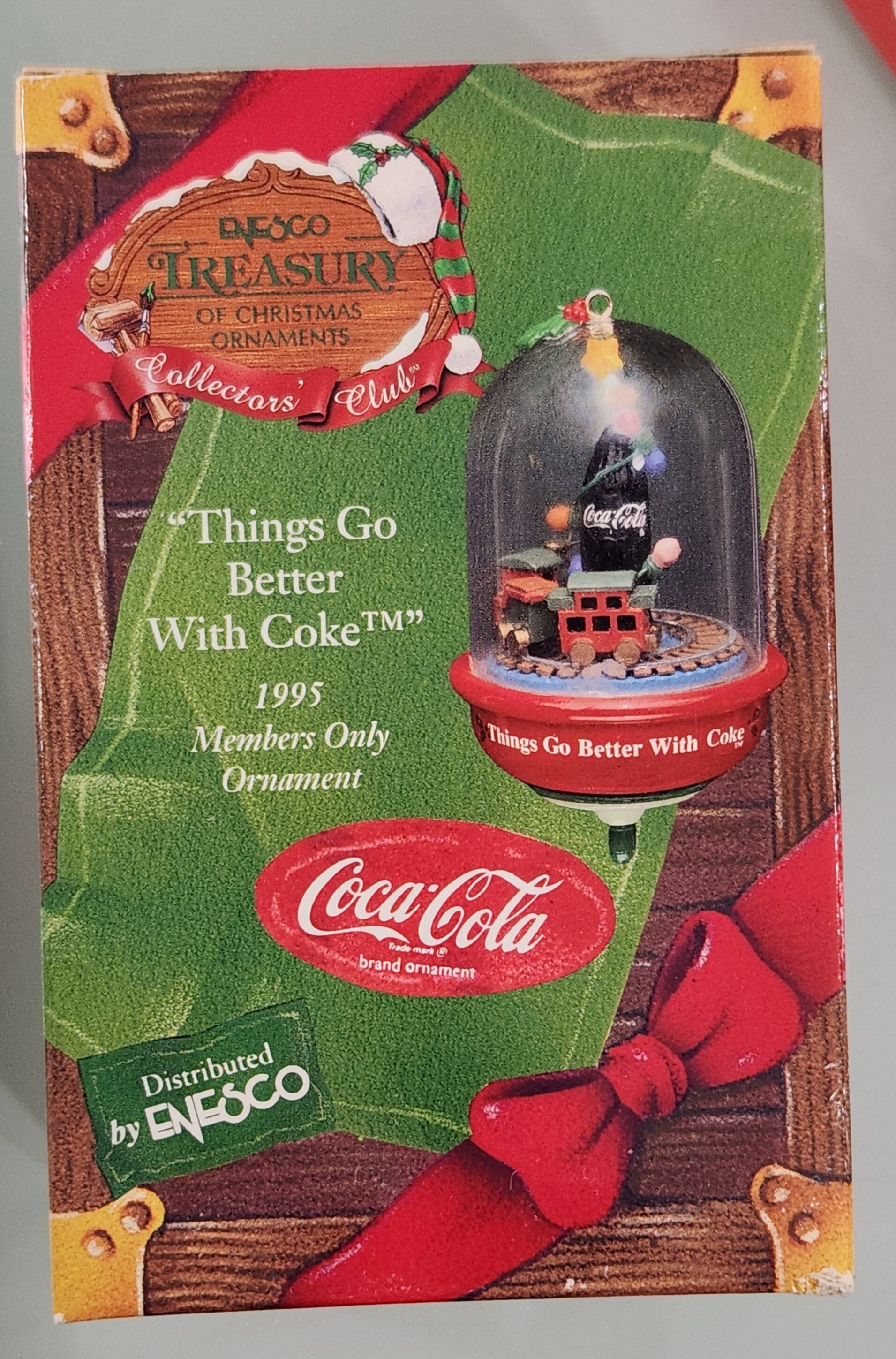 ENESCO 1994 Things Go Better With Coke 1995 Members Only Ornament TR951 ...