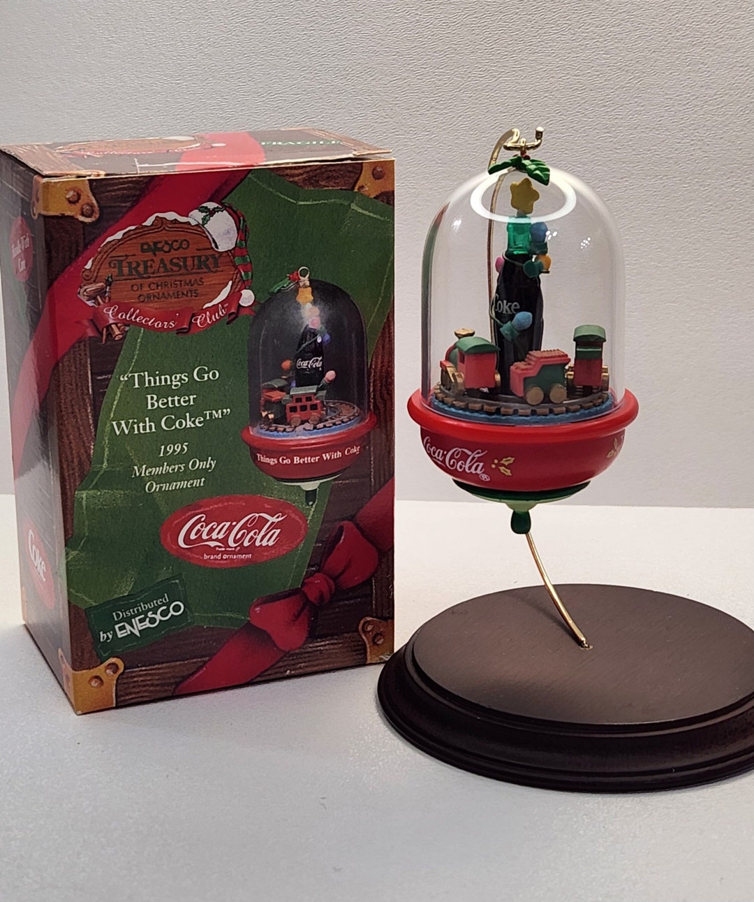 ENESCO 1994 Things Go Better With Coke 1995 Members Only Ornament TR951 ...