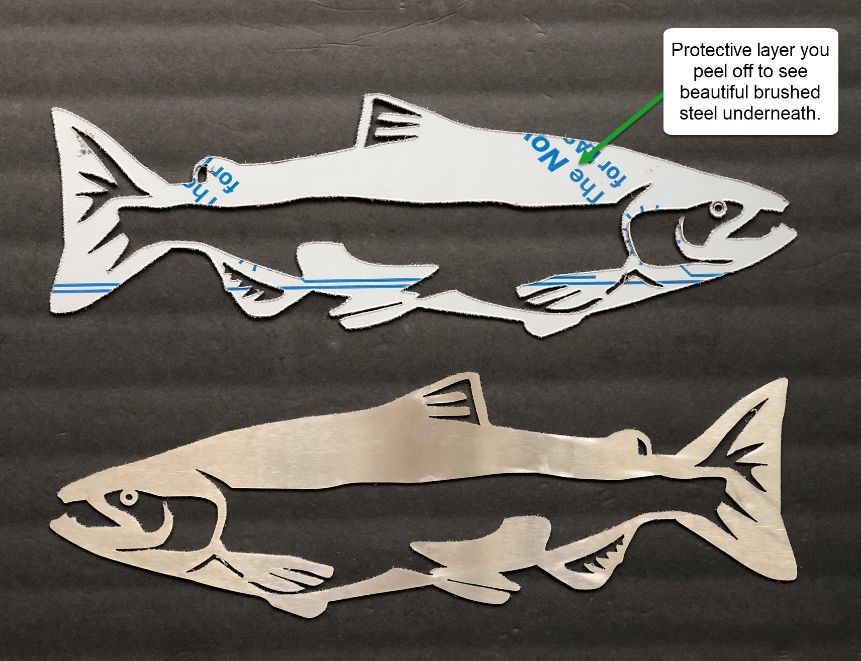 Metal Art Chinook King Salmon Metal Fish Wall Art Metal Decor Gift for ...