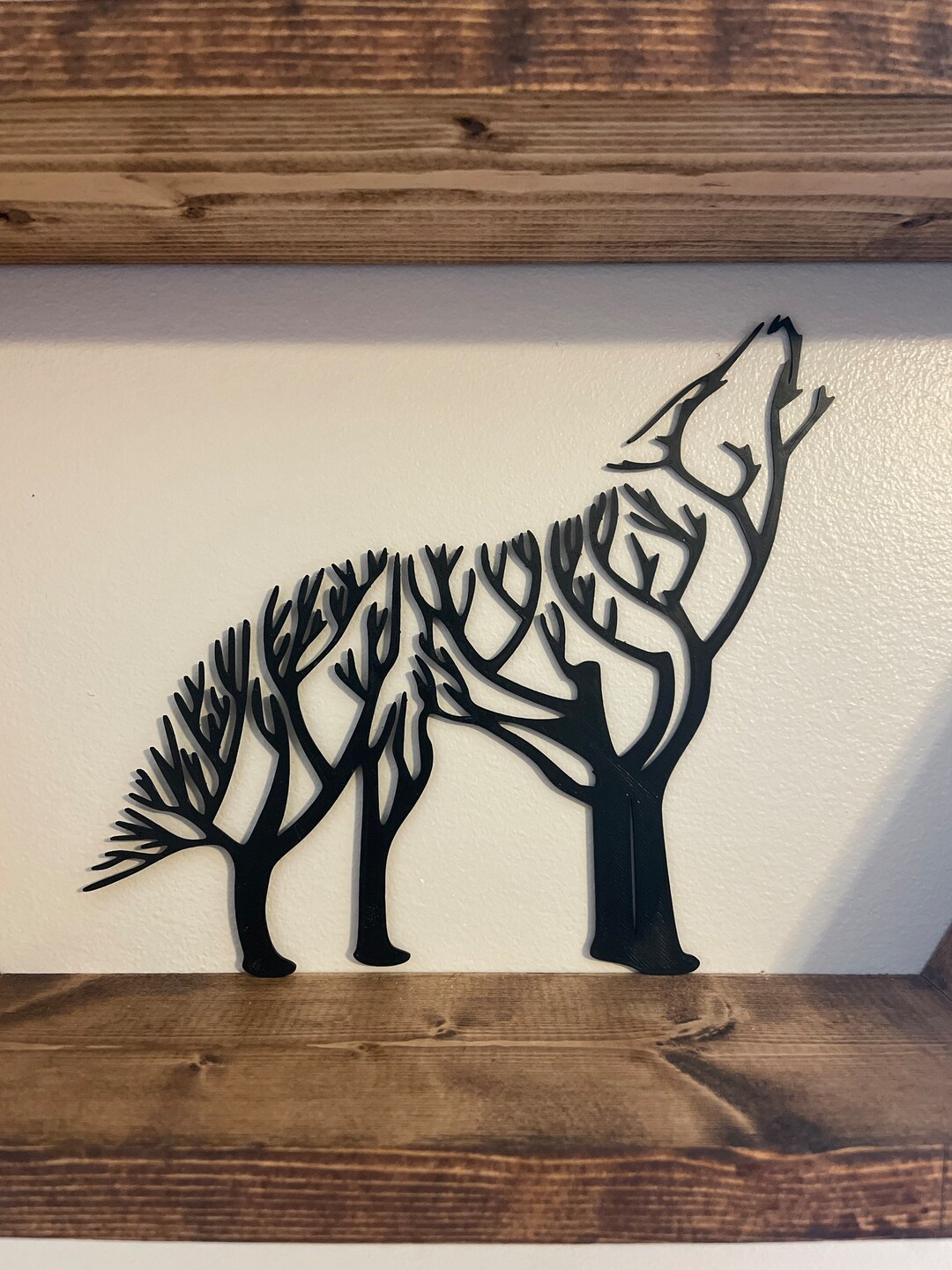 3D Printed Howling Wolf Wall Decor - Etsy