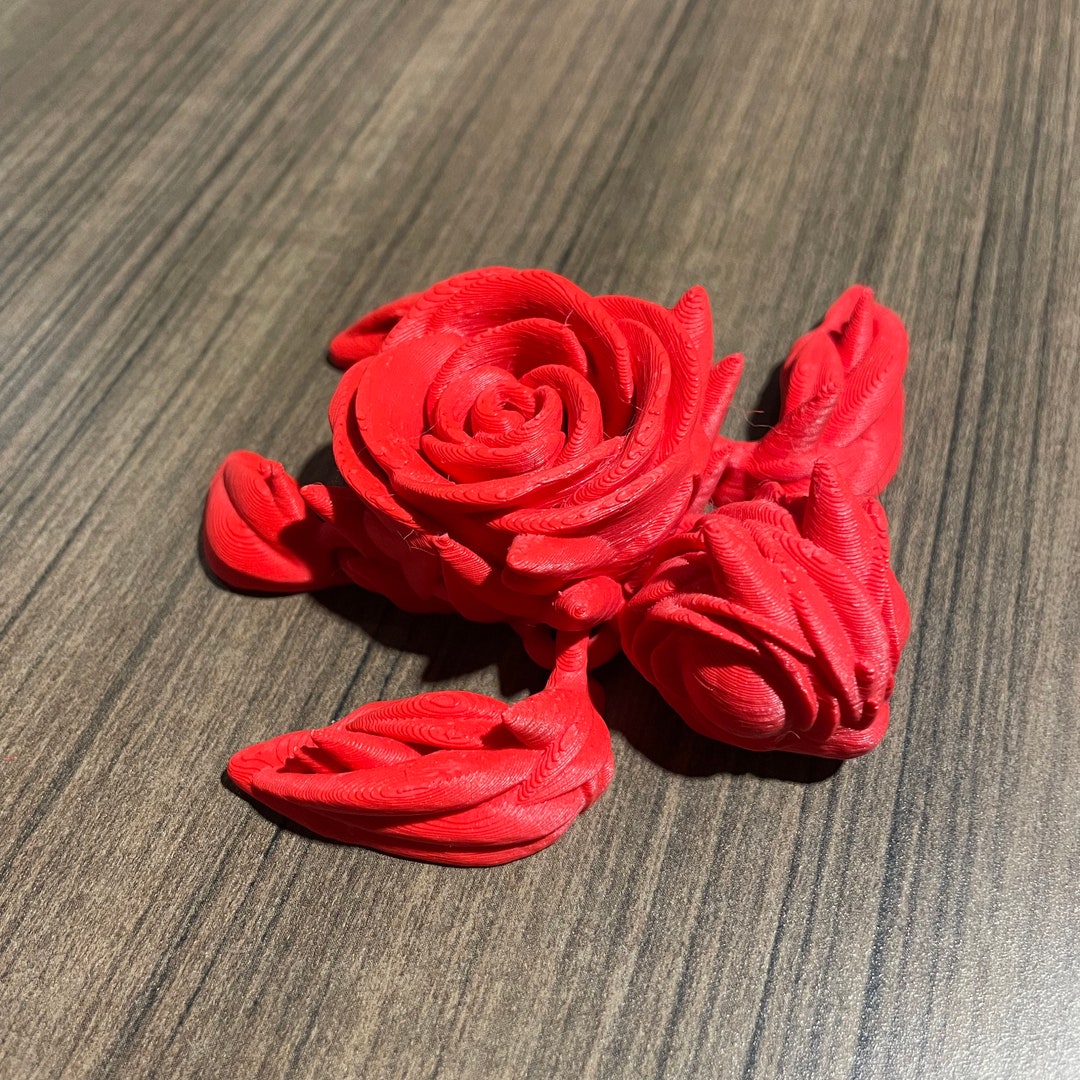3D Printed Rose Turtle - Etsy