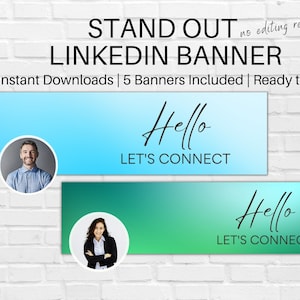 Professional Linkedin Gradient Banner Linkedin Profile Background for ...