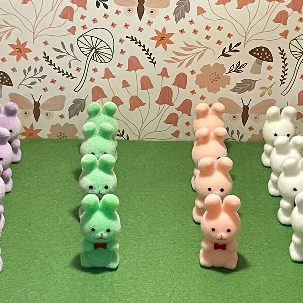 Flocked Easter Bunny - Etsy