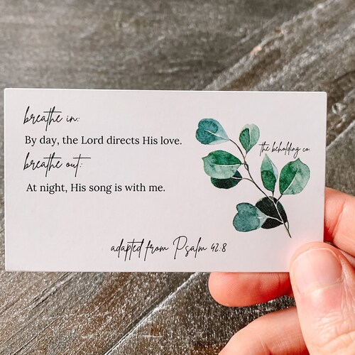 Breath Prayer Cards From the Psalms for Anxiety & Fear - Etsy