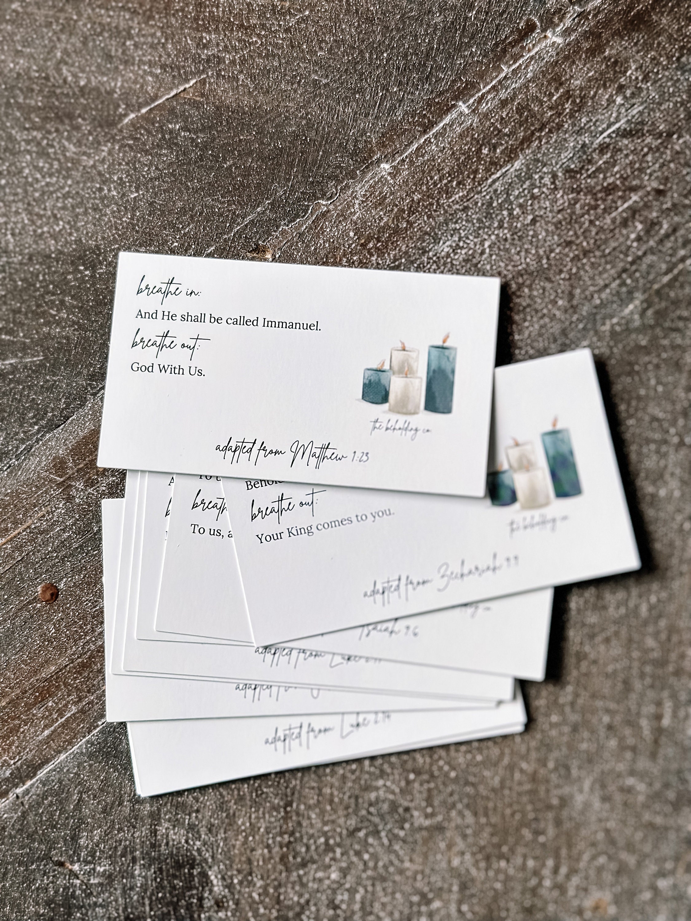 Advent Breath Prayer Cards Breath Prayer Cards Prayer Cards for Advent ...