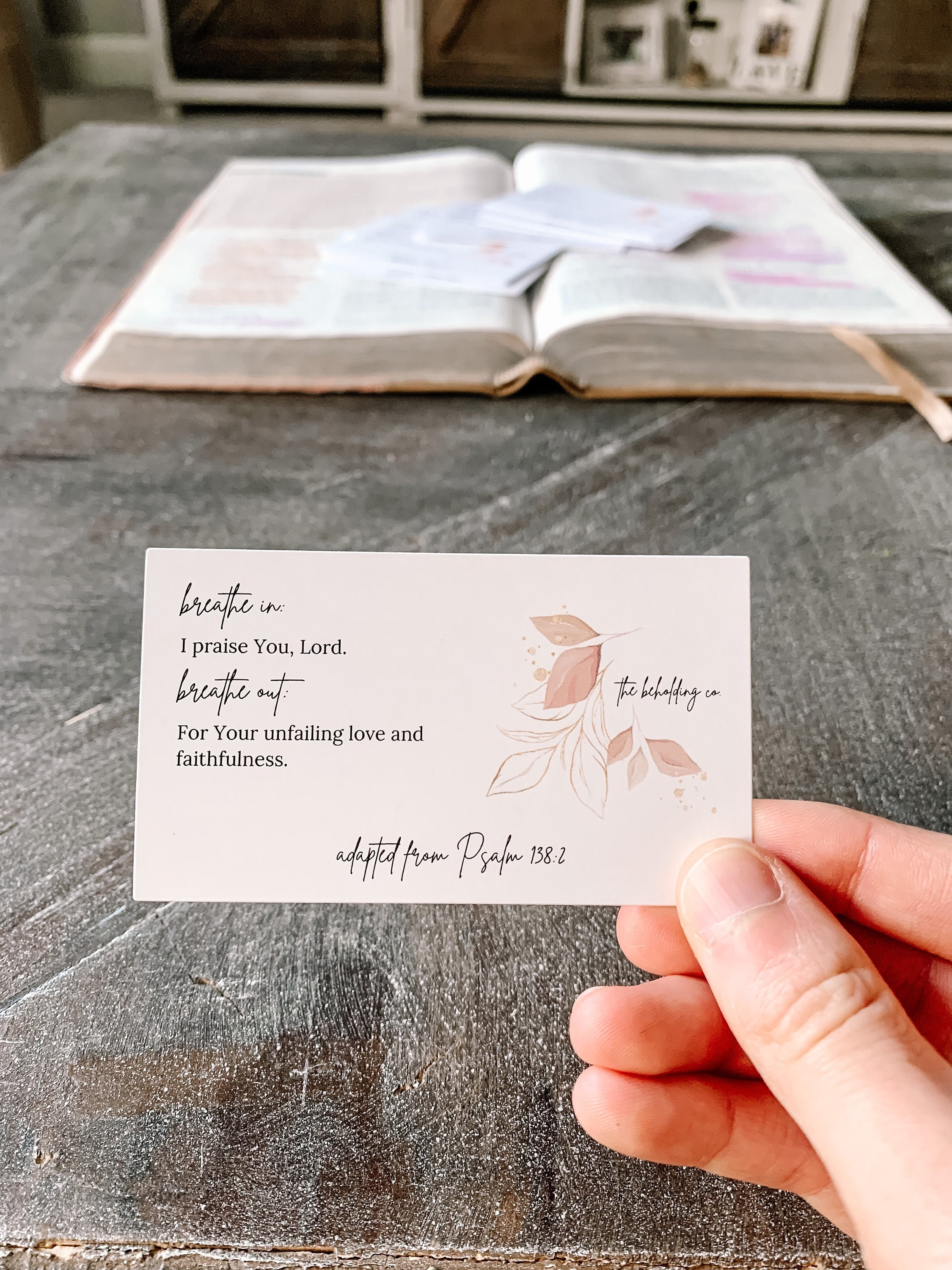 Breath Prayer Cards From the Psalms for Praise & Gratitude - Etsy