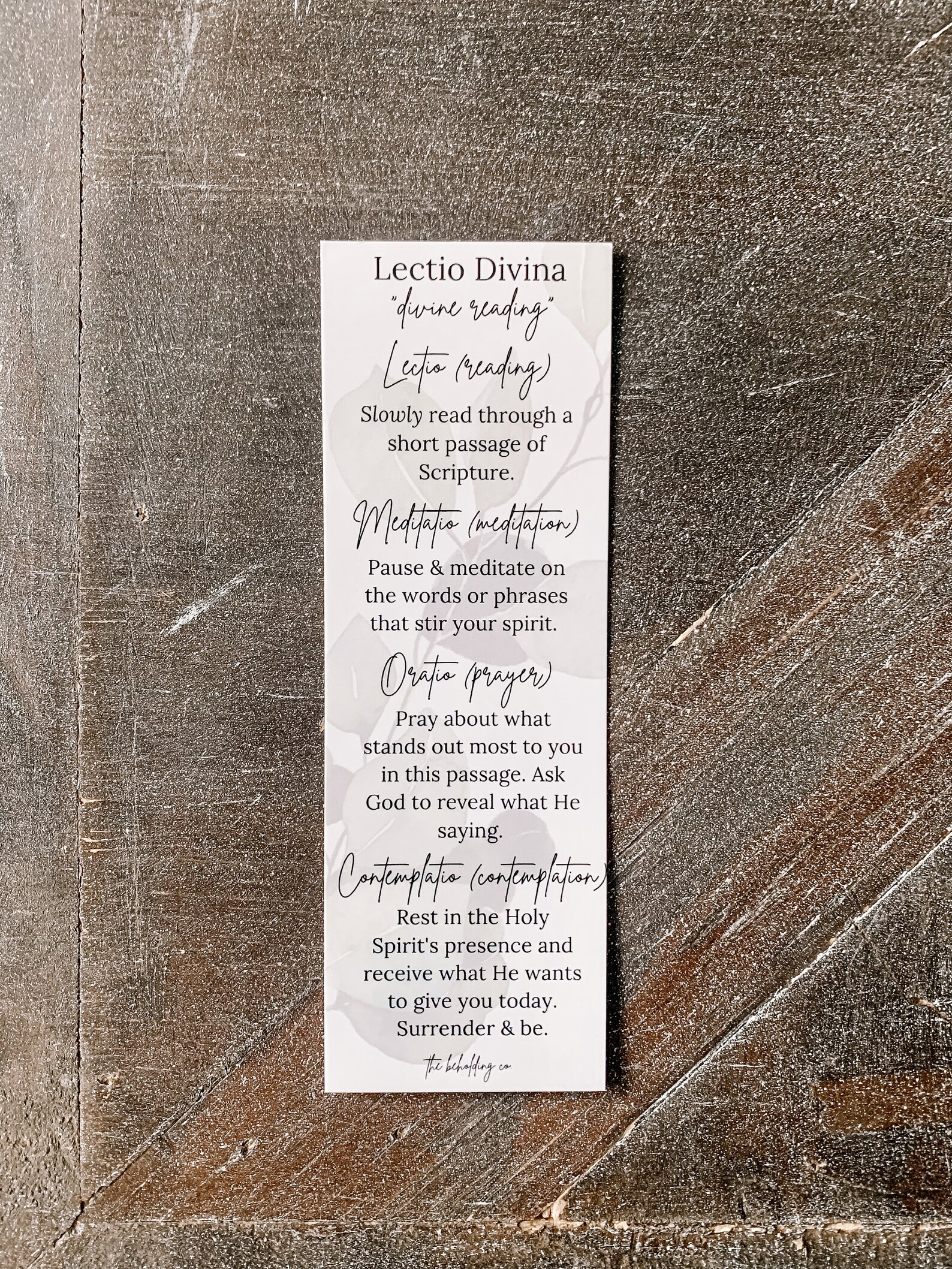 Lectio Divina Bookmark/guide - Etsy
