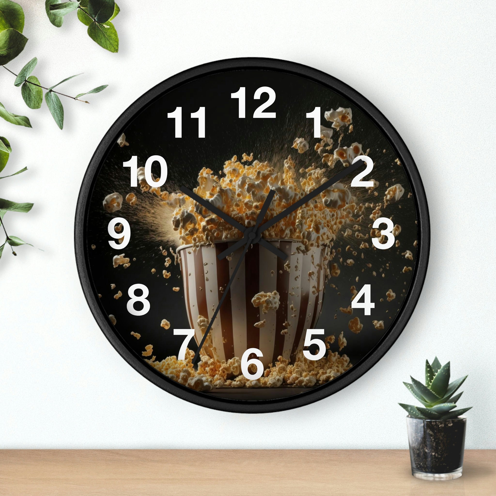 Popcorn Explosion Movie Room & Home Theater Wall Clock - Etsy